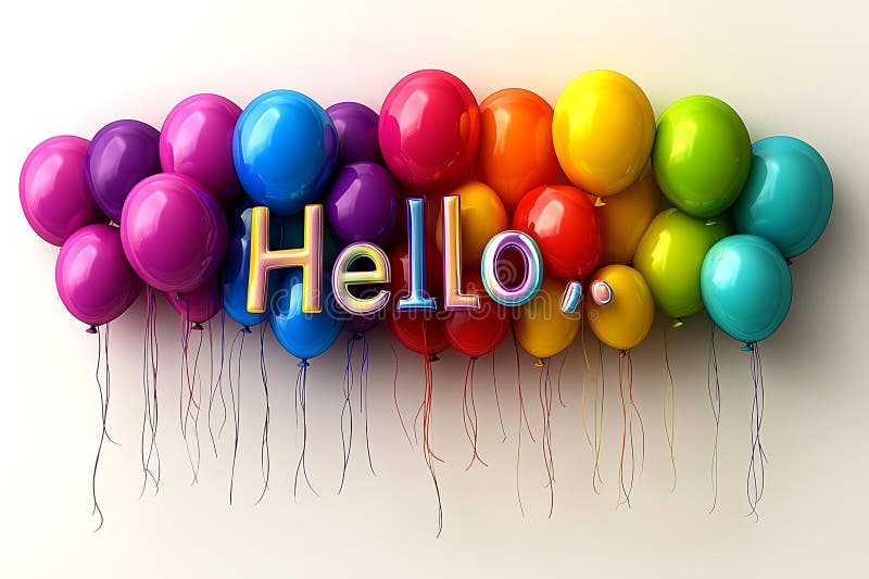 Hello Text Art – Welcoming and Friendly Typography Designs Stock ...