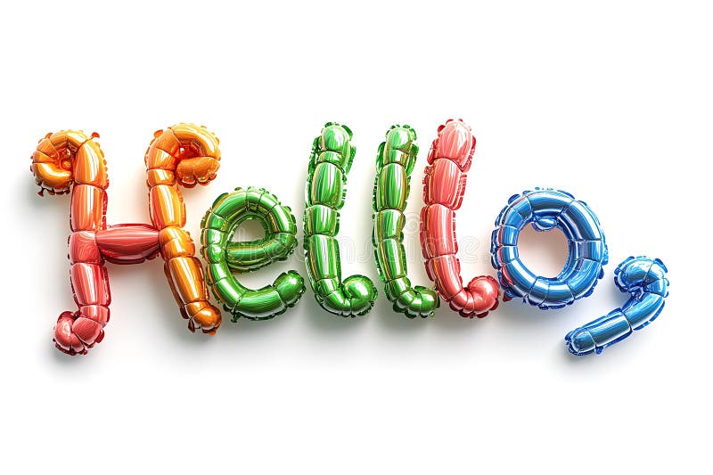 Hello Text Art – Welcoming and Friendly Typography Designs Stock ...