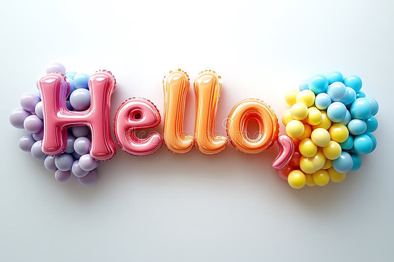 Hello Text Art – Welcoming and Friendly Typography Designs Stock ...