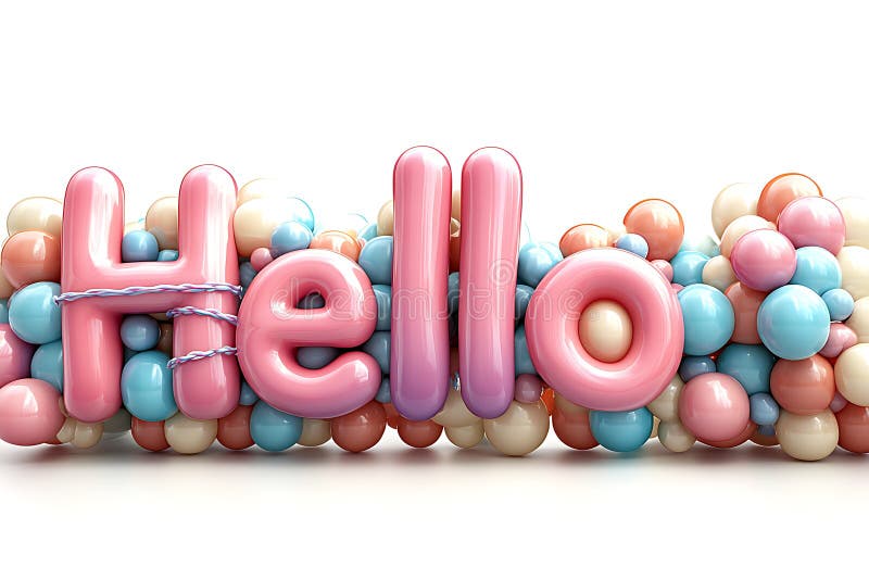 Hello Text Art – Welcoming and Friendly Typography Designs Stock ...