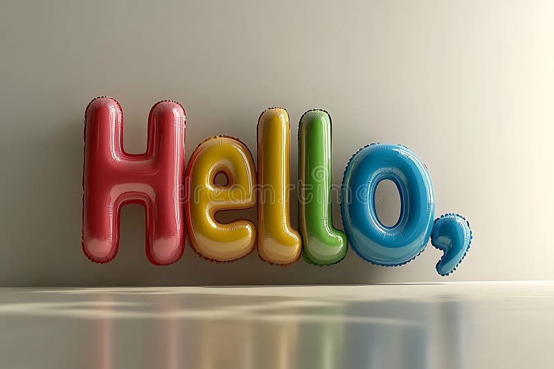 Hello Text Art – Welcoming and Friendly Typography Designs Stock Illustration - Illustration of ...