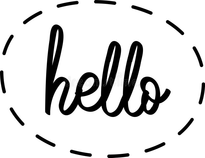 Hello Text Box stock vector. Illustration of message - 321991763