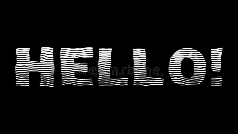 Hello Text Hand Drawn Animation Stock Video - Video of drawn, quote ...