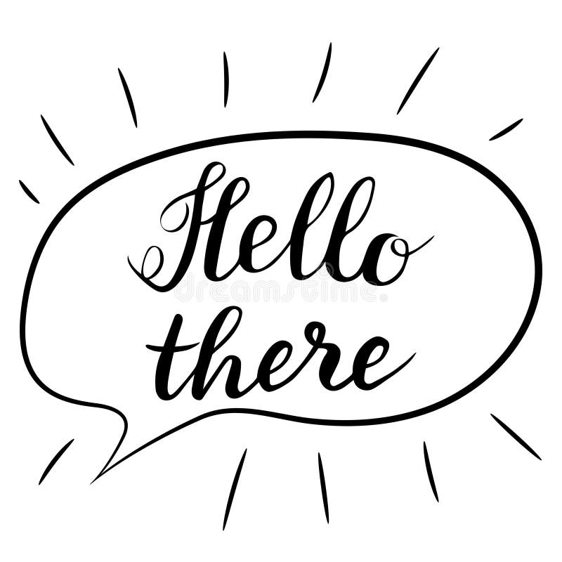 Hello there stock illustration. Illustration of chanticleer - 50951778