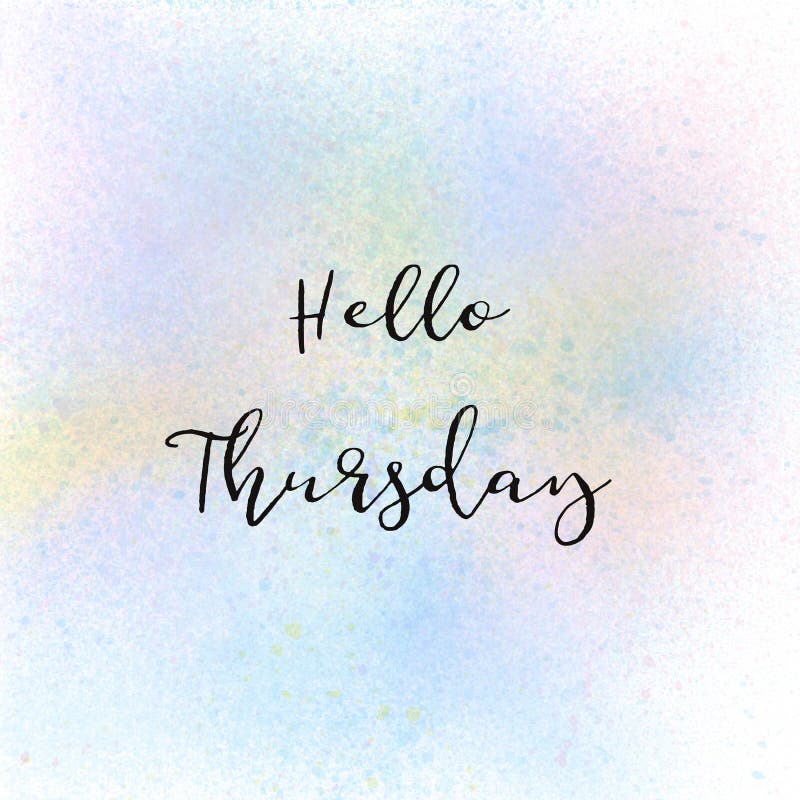 Hello Thursday Stock Illustrations – 207 Hello Thursday Stock ...