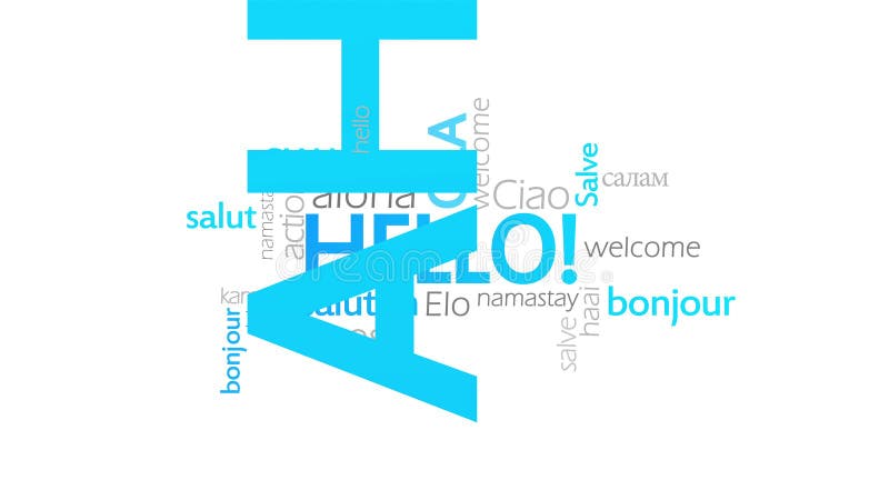 Hello!, Typography Animation Stock Footage - Video of 1080, globe: 89169252