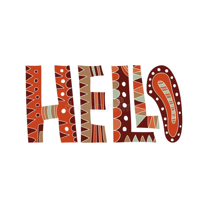Hello vector illustration stock vector. Illustration of graphic - 146445213