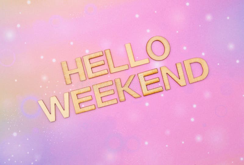 Hello Weekend Rainbow and Cloud Smile Cartoon Doodle Illustration Stock ...