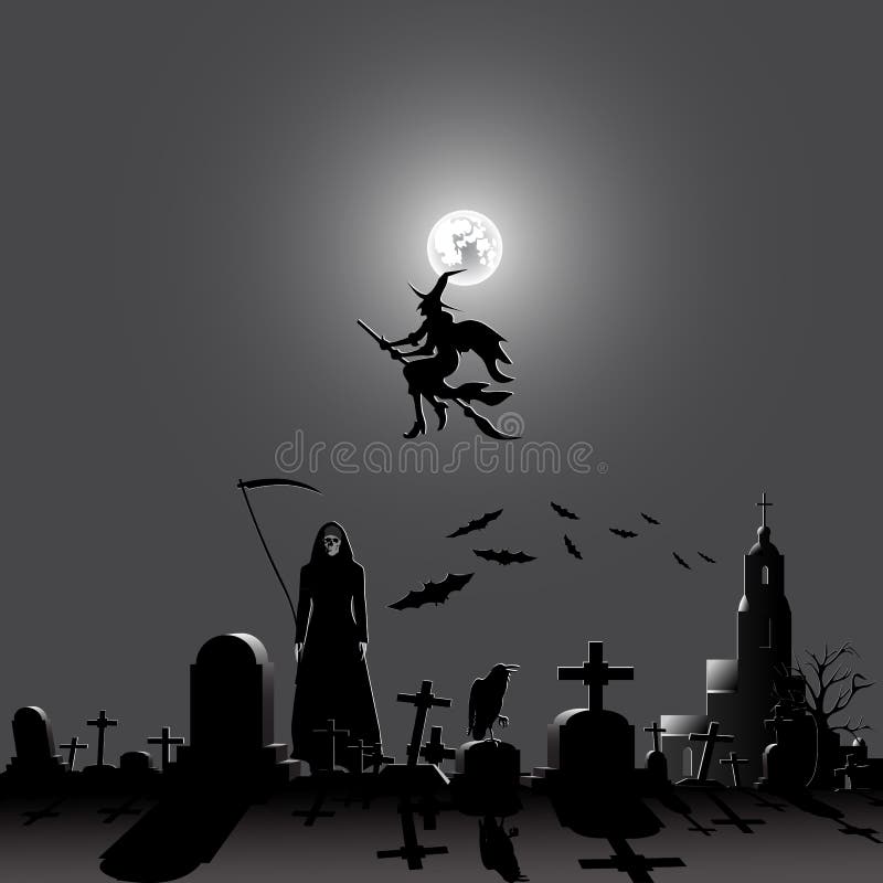 Reaper Gravestone Stock Illustrations – 428 Reaper Gravestone Stock ...