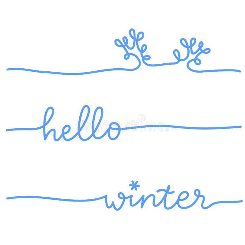 Hello Winter Text Color Sunburst.Vector Lettering Card Stock Vector ...