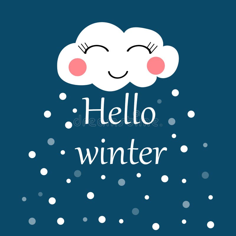 Cloud, Snow, Hail, Rain. Cute Weather Realistic Icon Stock Vector ...