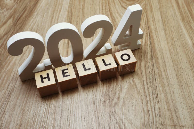 Trend 2024 Alphabet Letters on Blue Background Stock Image - Image of ...