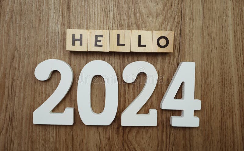 Trend 2024 Alphabet Letters on Blue Background Stock Image - Image of ...