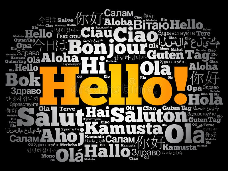 Hello Word Cloud Collage Stock Illustrations – 457 Hello Word Cloud ...