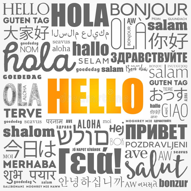Hello Word Cloud Collage Stock Illustrations – 459 Hello Word Cloud ...