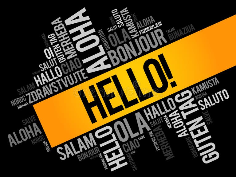 Hello Word Cloud Collage Stock Illustrations – 467 Hello Word Cloud ...