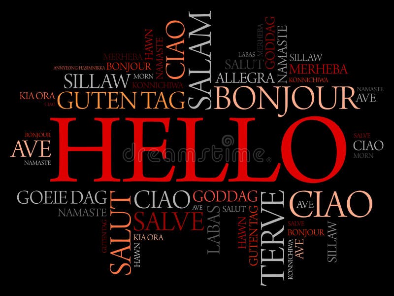 Hello Word Cloud Collage Stock Illustrations – 449 Hello Word Cloud ...