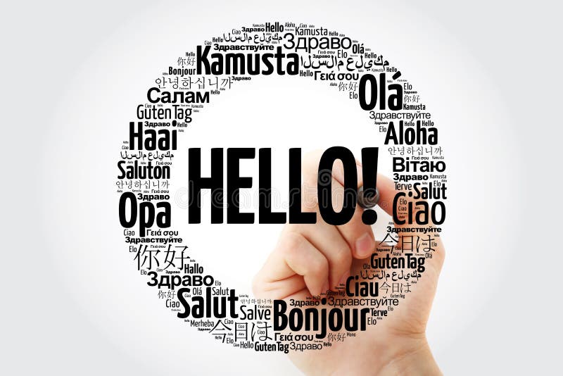 Hello Word Cloud in Different Languages of the World with Marker ...