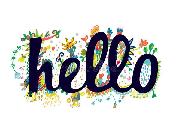 Hello Word Art Stock Illustrations – 12,075 Hello Word Art Stock ...