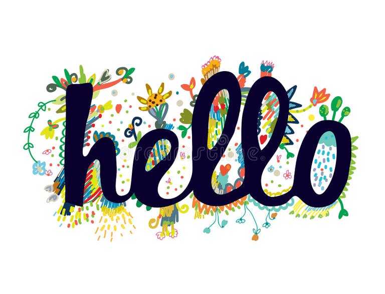 Hello Word Art Stock Illustrations – 12,075 Hello Word Art Stock ...