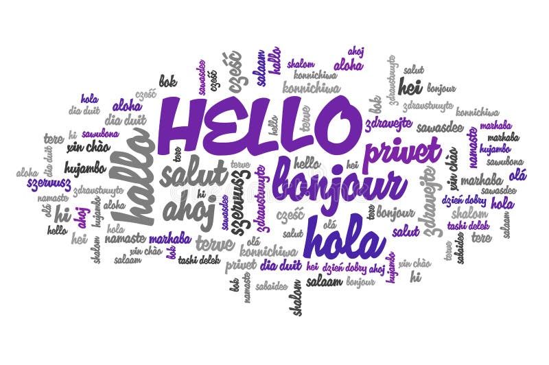 Hello Many Languages Stock Illustrations – 95 Hello Many Languages ...