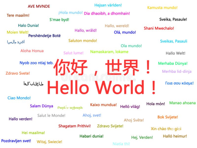 Hello Speech Bubble stock vector. Illustration of international - 31210810