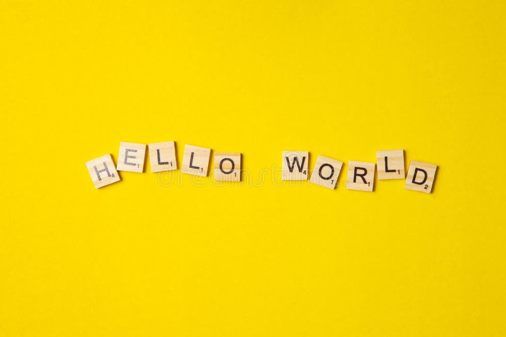 Hello, World. Message from a First Computer Program Used in Many ...