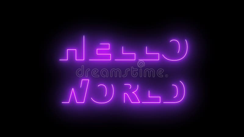 Hello World Neon Text Animation Stock Footage - Video of valentine ... Hello World Neon Text Animation Stock Footage - Video of valentine ...