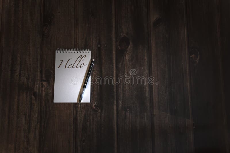 Hello! Writing Hand stock image. Image of language, calligraphic ...