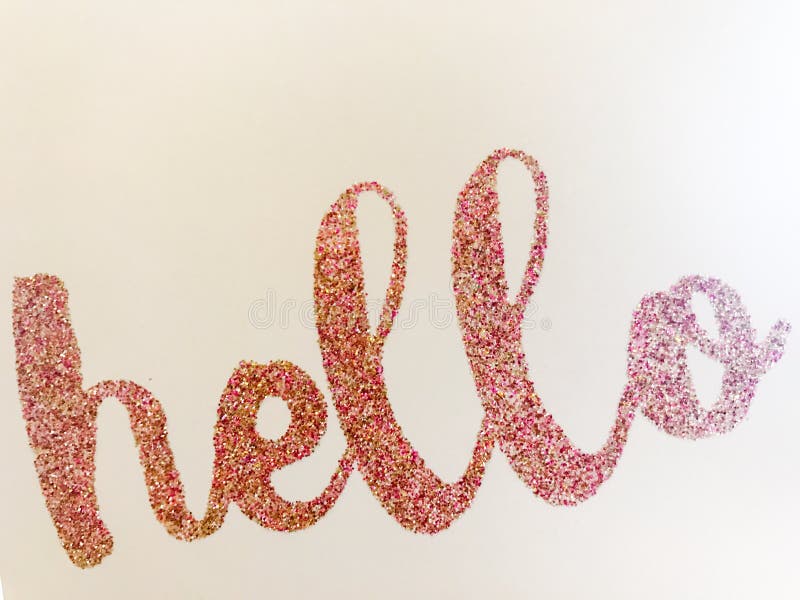 Hello stock photo. Image of letters, word, greeting, written - 87894276