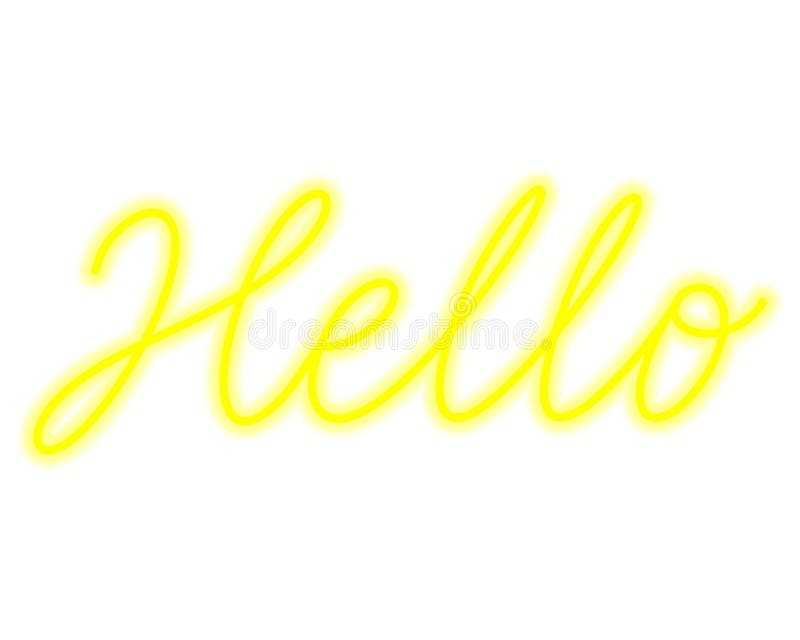 Cursive Neon Sign Stock Illustrations – 444 Cursive Neon Sign Stock ...
