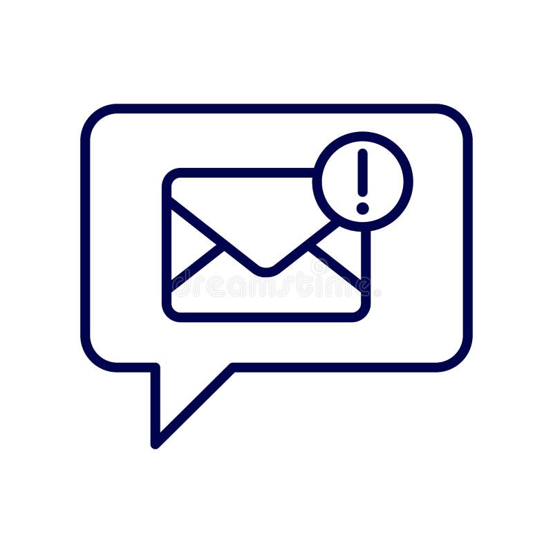 You have a new message! stock illustration. Illustration of messages ...