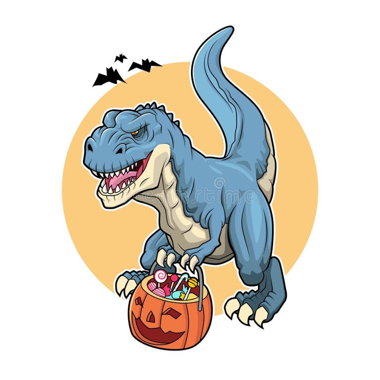 Helloween Candy Rex Vector Illustration Design Stock Vector ...