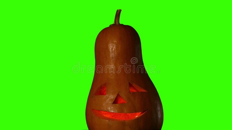 Hellowen Pumpkin on Green Screen Stock Footage - Video of halloween ...