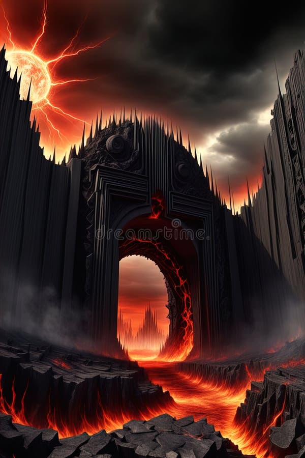 Hells Gates Open the Earth Trembles and Shakes Still Digital Art ...
