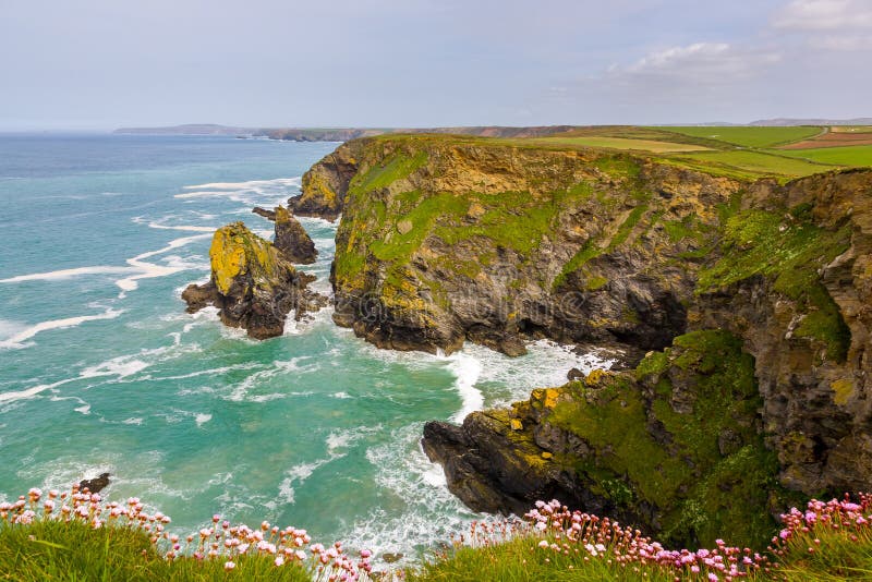 Hells Mouth, North Cliffs, Cornwall UK Stock Photo - Image of cliffs ...