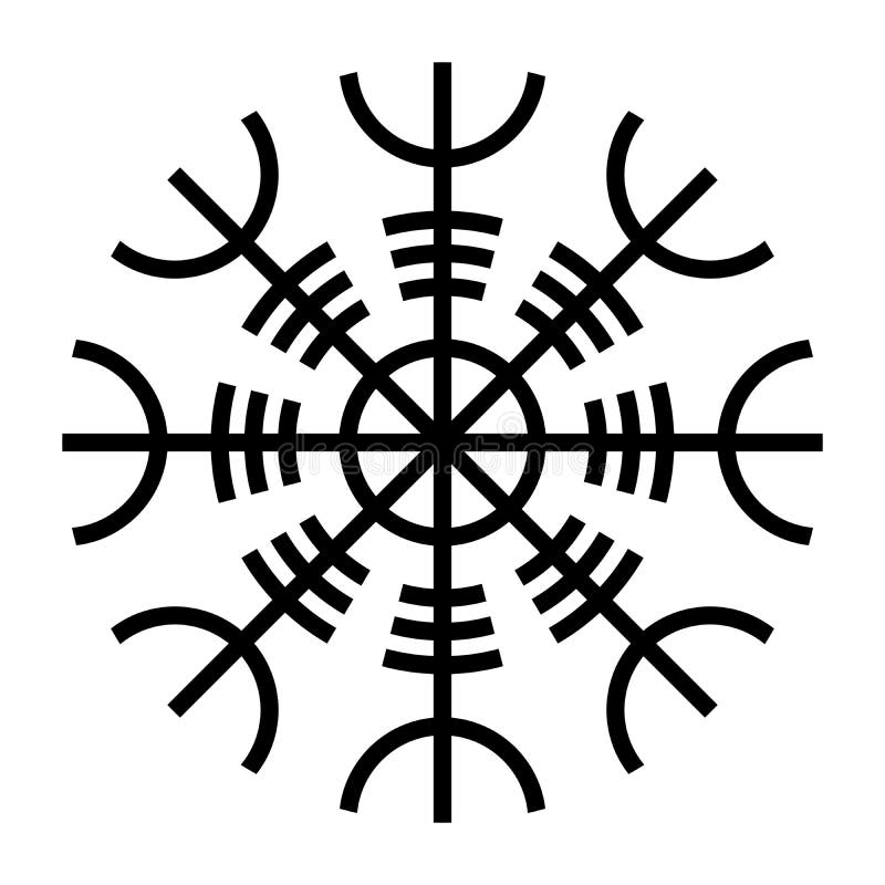 Helm Of Awe Aegishjalmur Icelandic Occult Symbol And Magical Stave