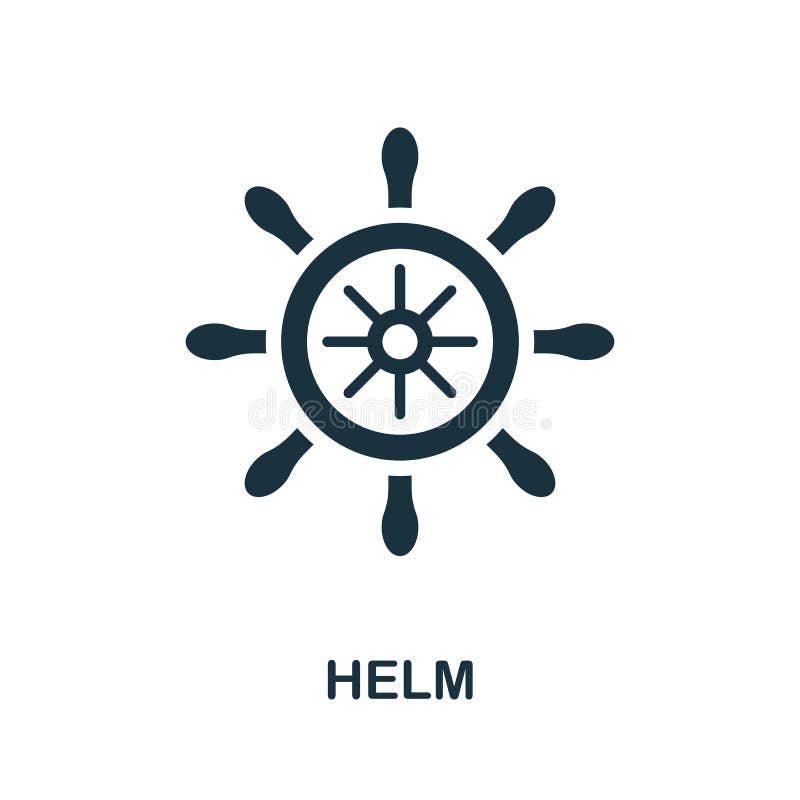 Helm Icon. Monochrome Simple Element from Personal Growth Collection ...
