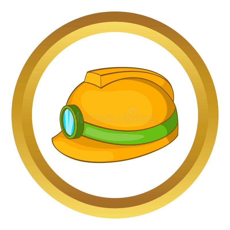 Helm Met Een Licht Vectorpictogram Vector Illustratie - Illustration of ...