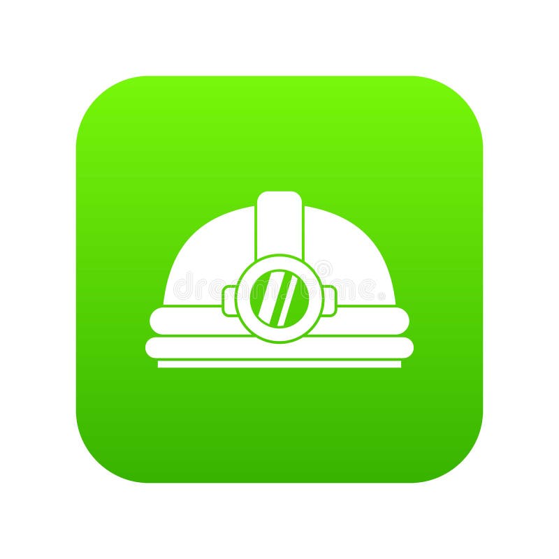 Helm Met Lichte Vastgestelde Pictogrammen Vector Illustratie ...