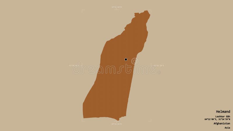 Helmand - Afghanistan. Bounding Box. Pattern Stock Illustration ...