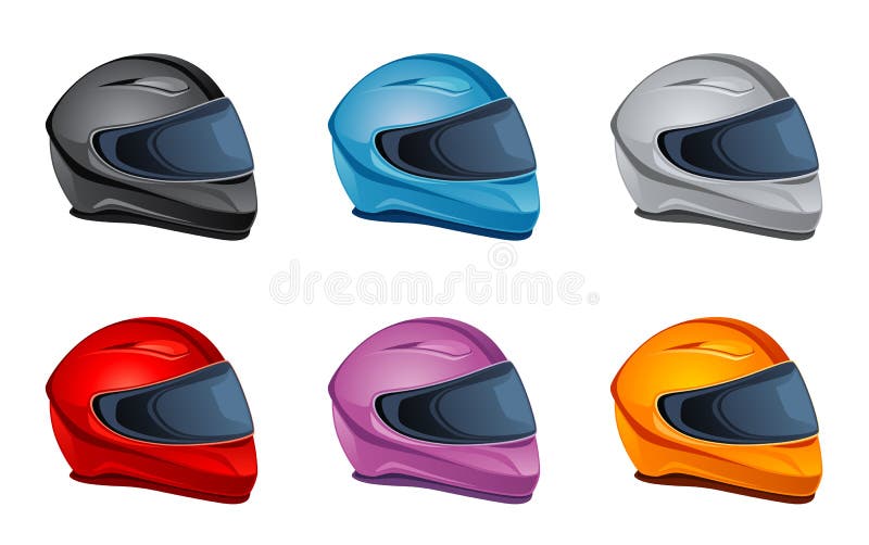 Red Full Face Motorcycle Helmet Stock Illustrations – 215 Red Full Face ...