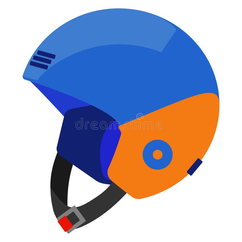 Snowboard helmet stock illustration. Illustration of active - 263092617