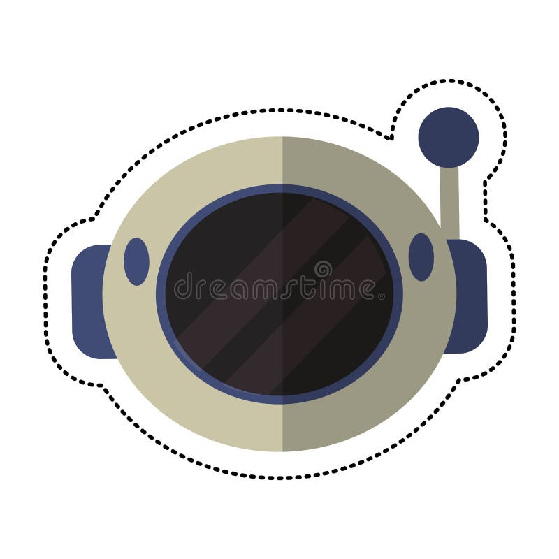 Helmet Astronaut Equipment Shadow Stock Illustration - Illustration of ...