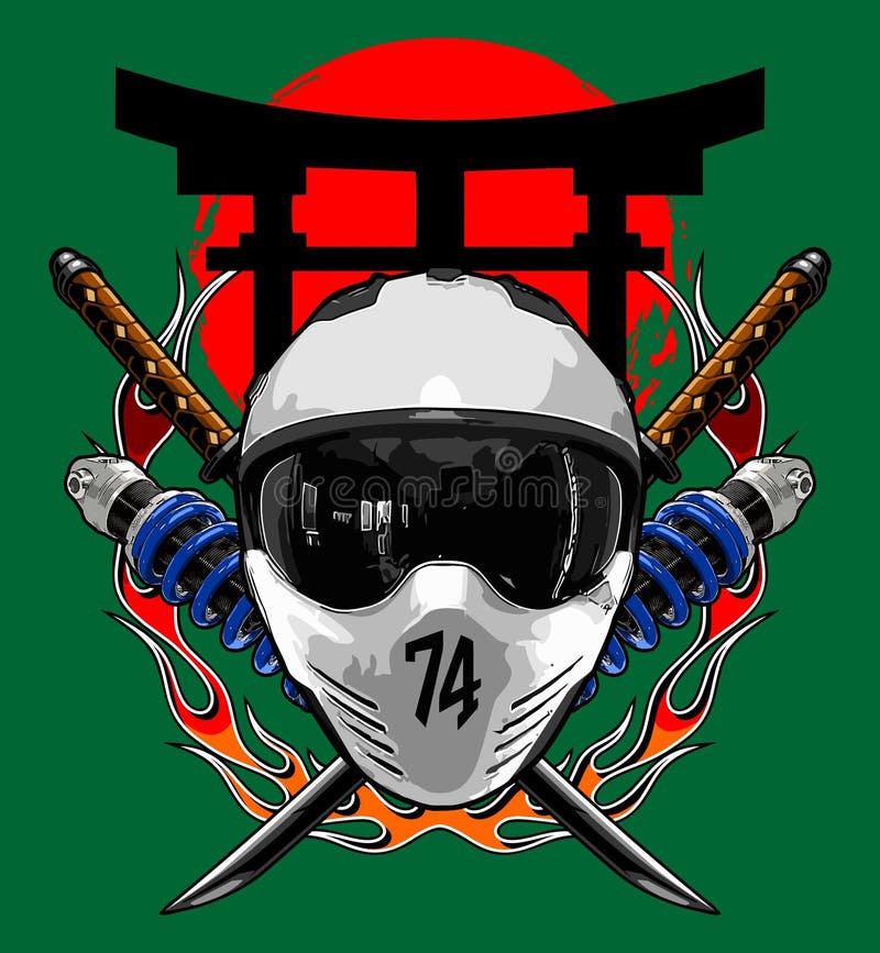 Helmet for graphic design stock vector. Illustration of font - 264454411