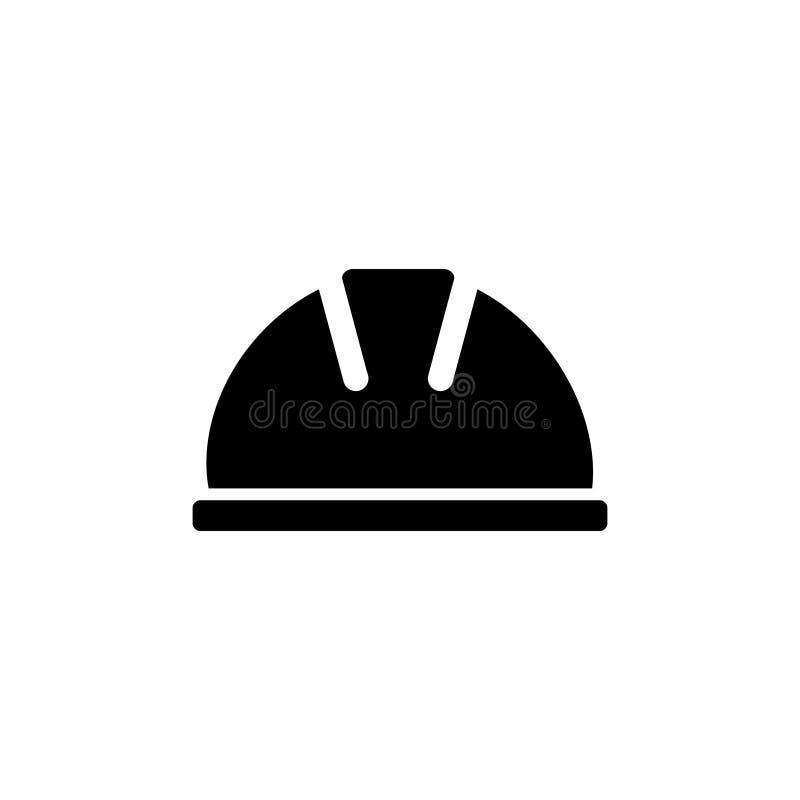 Helmet Icon Isolated on White Background. Construction Helmet Icon ...