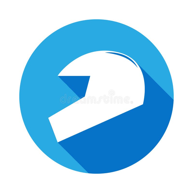 Helmet Icon with Long Shadow. Element of Sport Icon for Mobile Concept ...