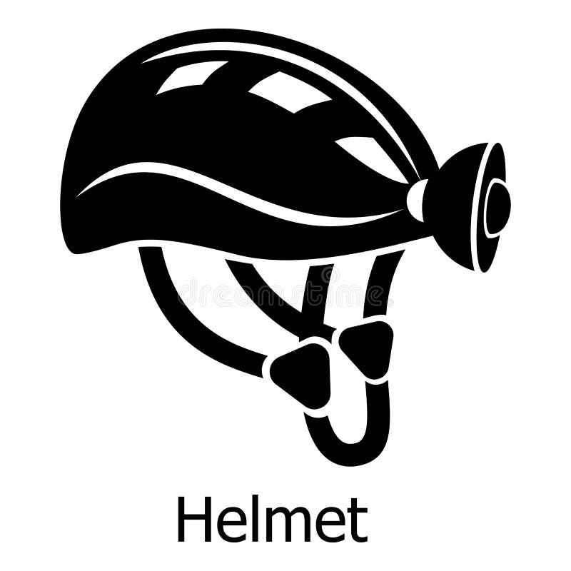 Helmet Icon, Simple Black Style Stock Vector - Illustration of ride ...