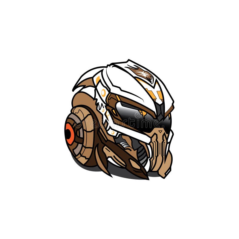 Helmet Icon Vector Illustration Color Robot Design Stock Vector ...