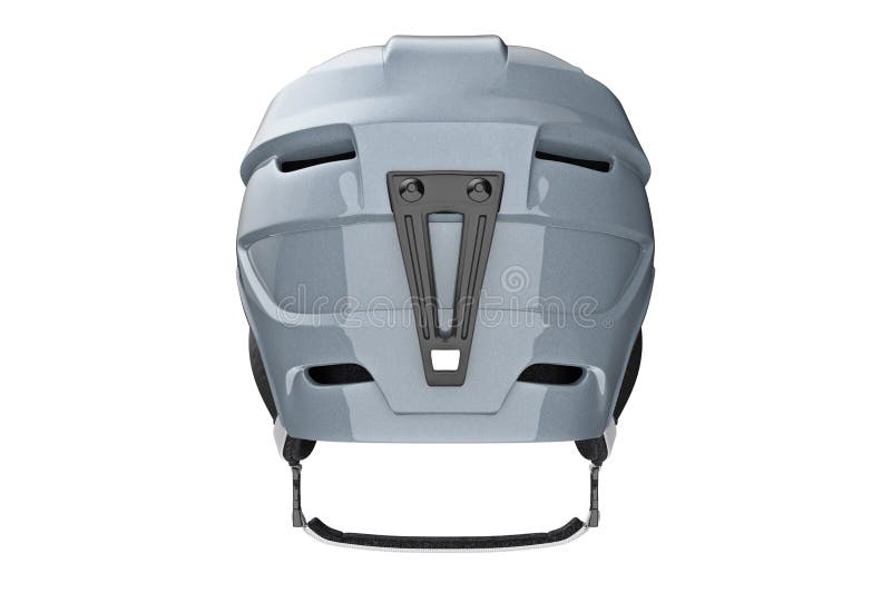 Helmet Ski Sportswear, Back View Stock Illustration - Illustration of ...